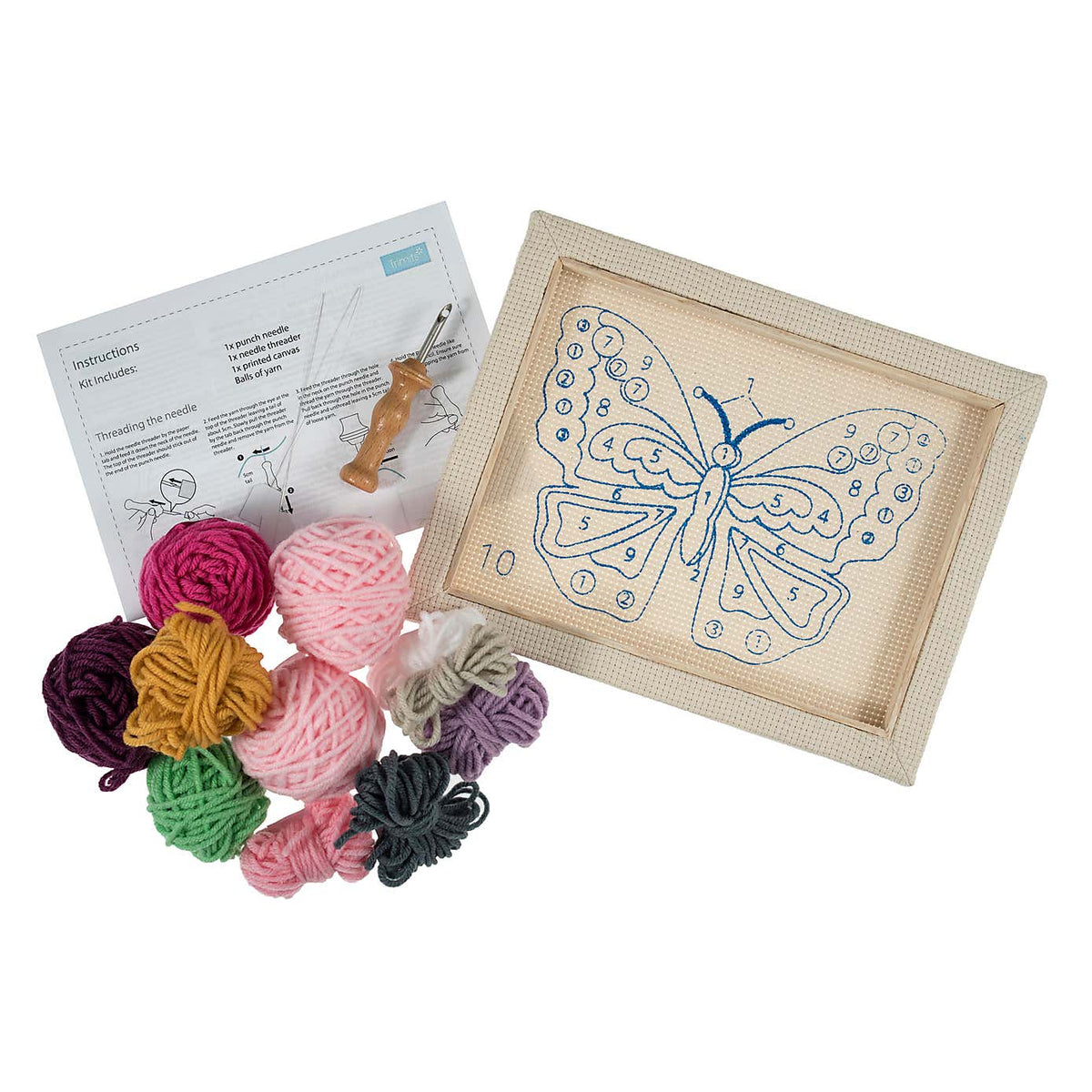 Punch Needle Frame Kit: Butterfly – Ethel & Em